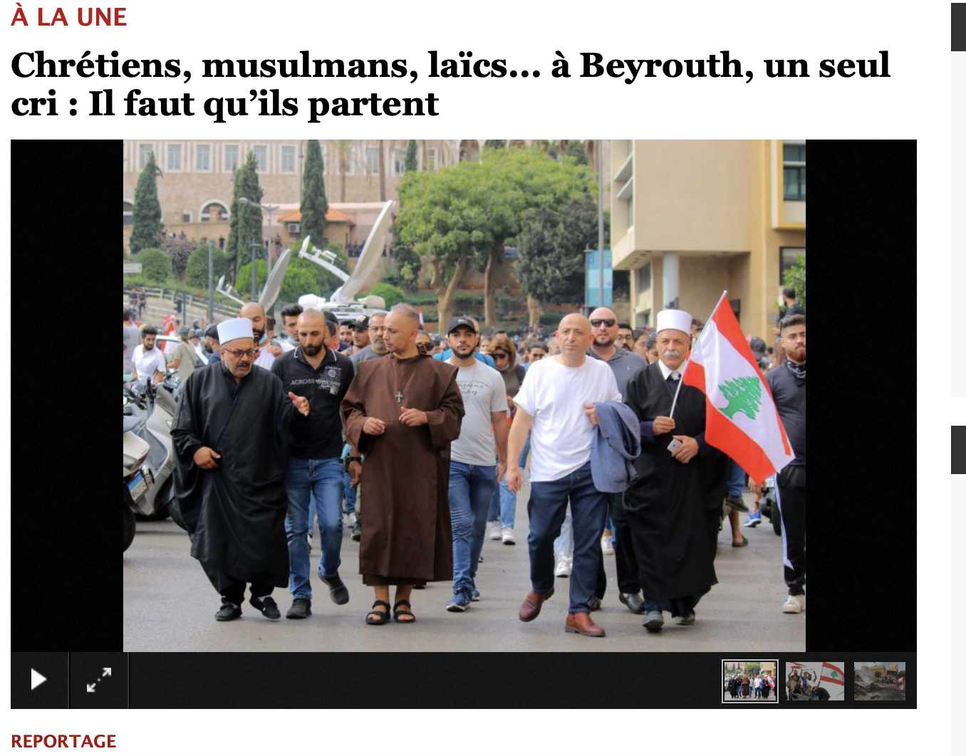 Edition spéciale Liban : notre rédaction au cœur du soulèvement ...